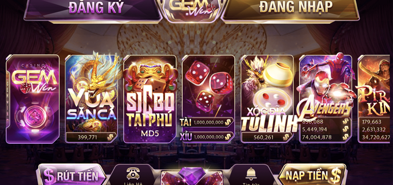 GEM WIN - Tặng vốn khởi nghiệp 100k - Link tải game GemWin